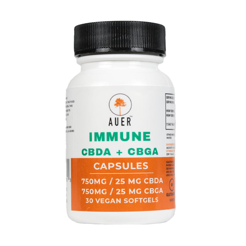 Broad Spectrum Extract | Immune CBDA + CBGA Capsules – AUER CBD | CBD ...